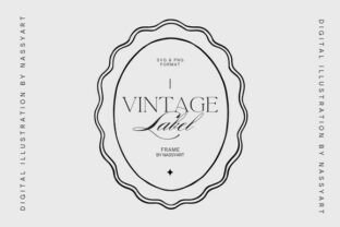 5 Classic Baroque Label Frames Graphic by NassyArt · Creative Fabrica