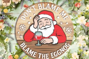 Funny Christmas Round Sign SVG Bundle · Creative Fabrica