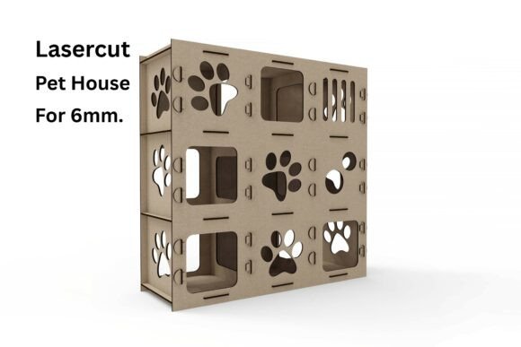 Pet Condo Laser Cut Design · Creative Fabrica