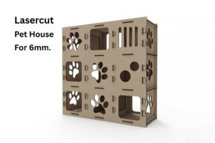 Pet Condo Laser Cut Design · Creative Fabrica