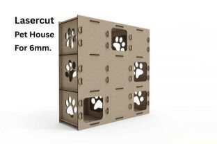 Pet Condo Laser Cut Design · Creative Fabrica