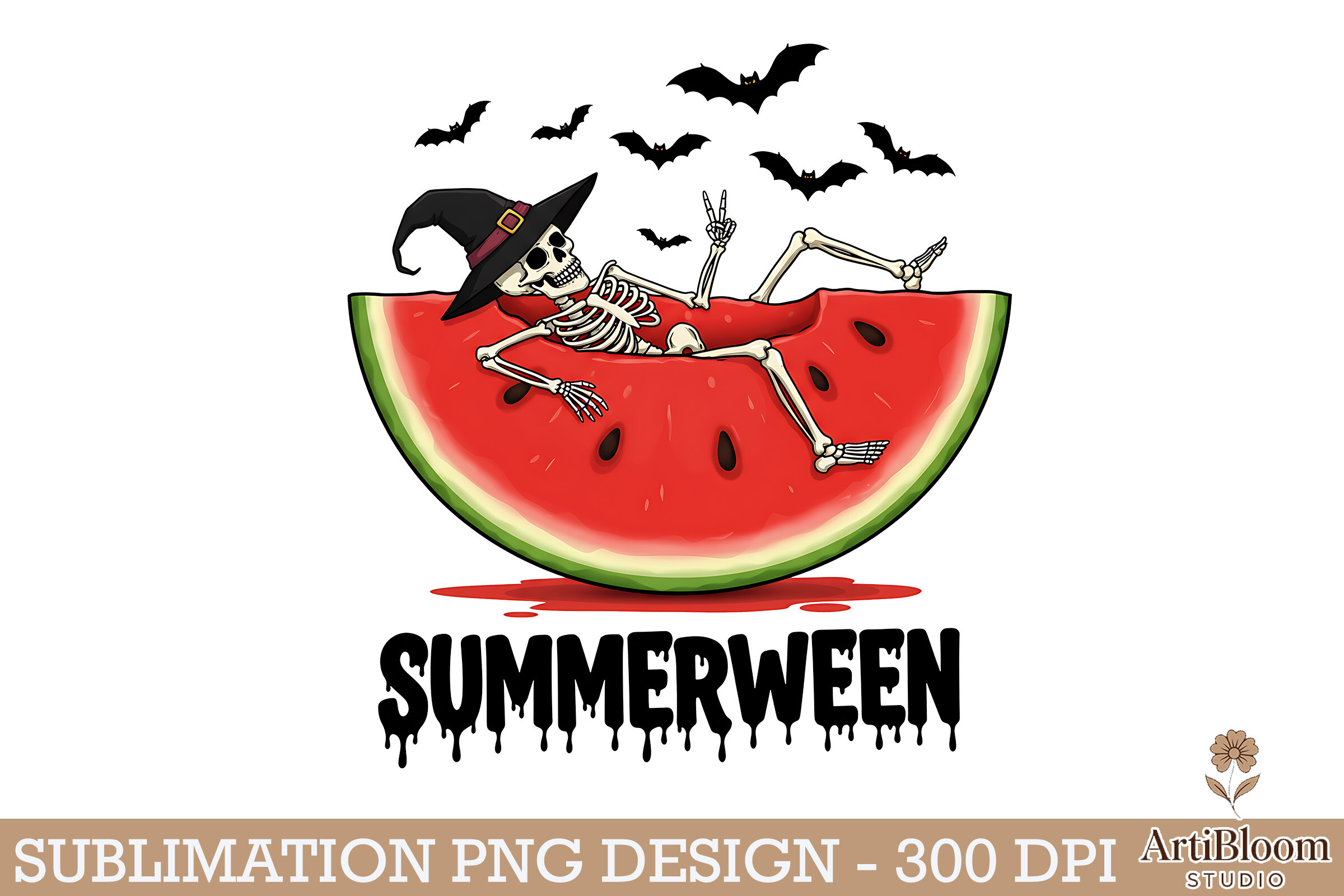 Summerween Deadly Watermelon Design Png Graphic by ArtiBloomStudio ...