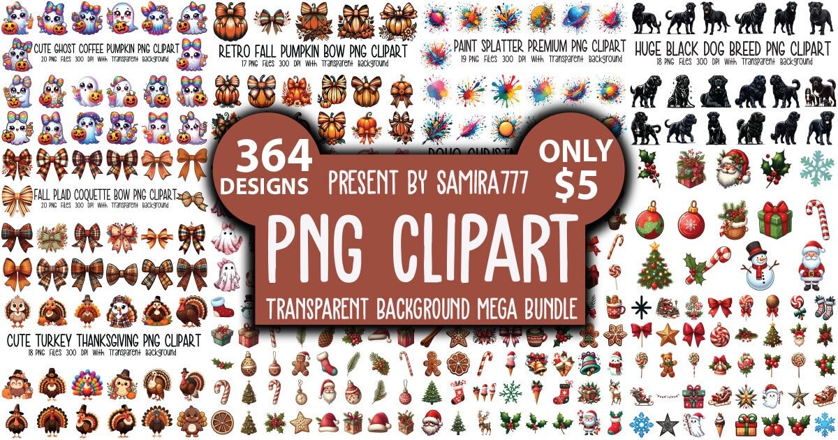 PNG Clipart Mega Bundle Bundle · Creative Fabrica