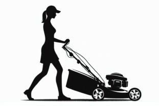 25 Lawn Care Silhouette Vector Bundle Graphic by Robin_Store · Creative ...