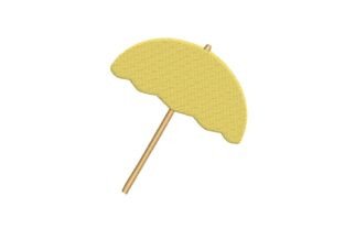 Beach Umbrella Embroidery Design · Creative Fabrica