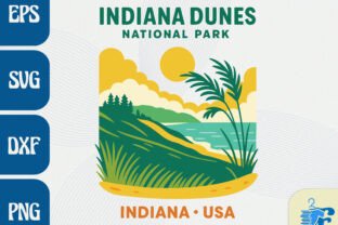 Indiana Dunes National Park SVG Graphic by faysalahmedmithu1 · Creative ...
