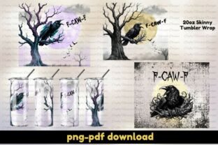 F-CAW-F Raven Tumbler Wrap Bundle Graphic by Crafty Harvest Designs ...
