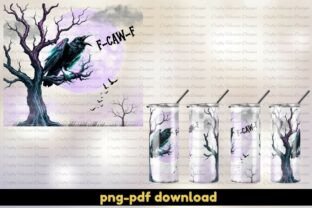 F-CAW-F Raven Tumbler Wrap Bundle Graphic by Crafty Harvest Designs ...