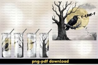 F-CAW-F Raven Tumbler Wrap Bundle Graphic by Crafty Harvest Designs ...