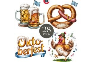 Oktoberfest German Beer Festival Clipart Graphic by c.kav.art ...