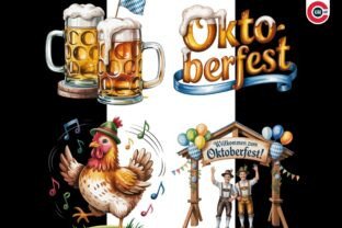 Oktoberfest German Beer Festival Clipart Graphic by c.kav.art ...