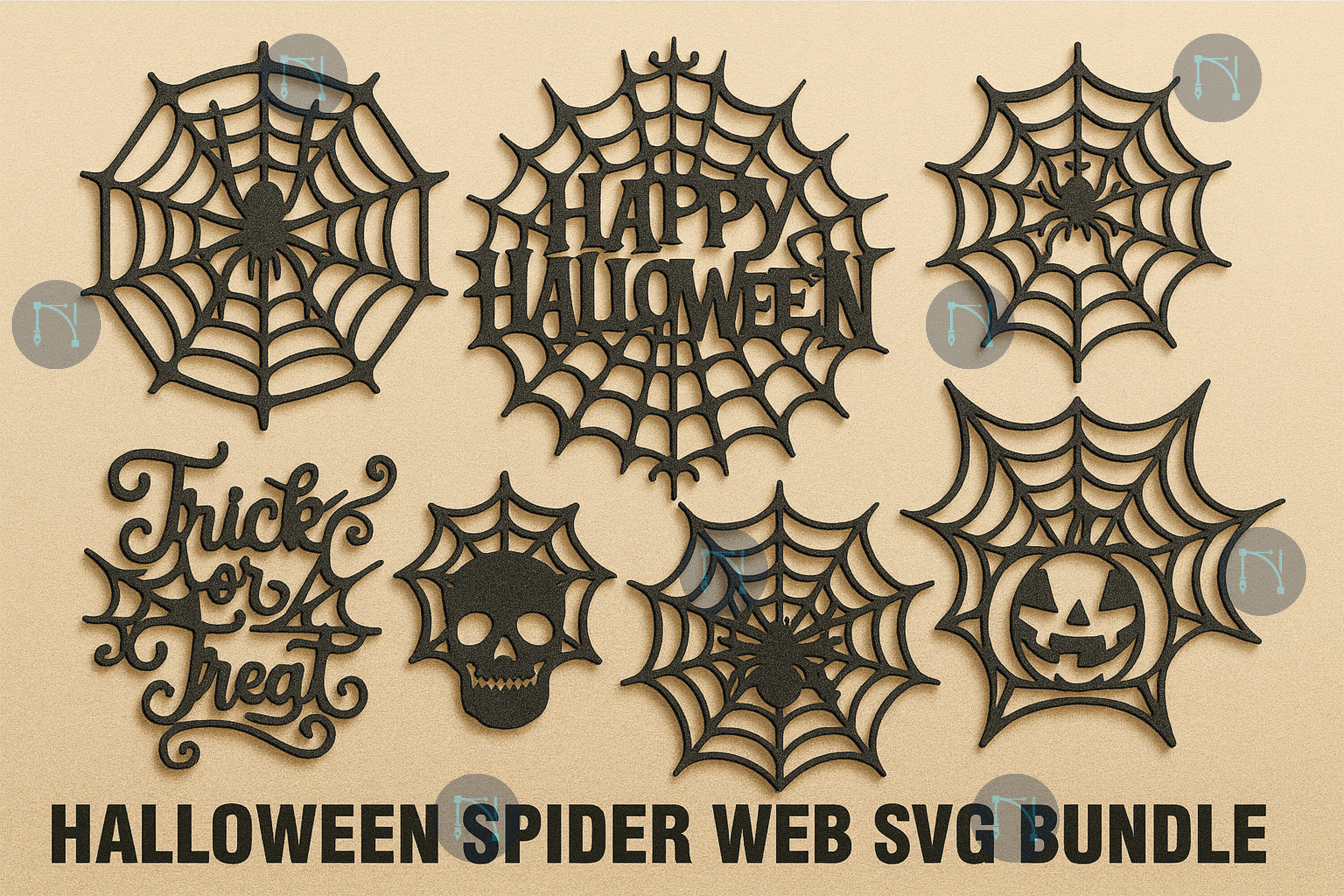 Halloween Spider Web SVG Bundle · Creative Fabrica
