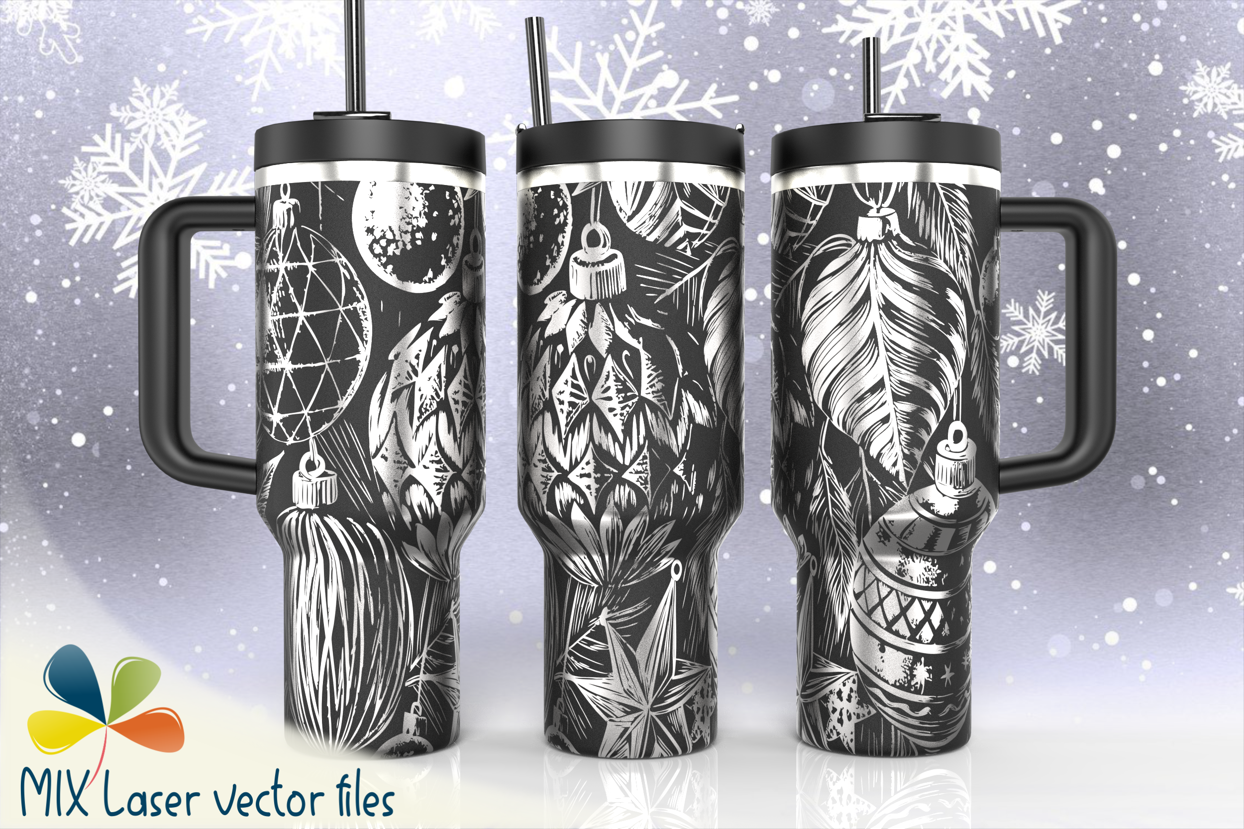 Ornaments Composition SVG Wrap Graphic by MIX_Laser · Creative Fabrica