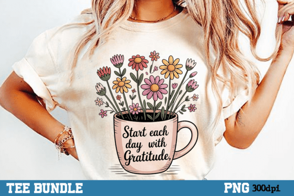 Start Each Day with Gratitude Boho Shirt Graphic by TeeBundle ...