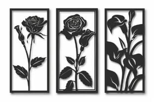 Decorative Floral Screen Patterns Graphic by Pixvera · Creative Fabrica
