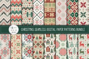 Nordic Christmas Seamless Digital Paper Graphic by Craftfiles-SVG ...