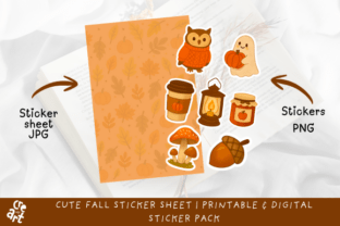 Cute Fall Sticker Sheet Graphic by Cre Art · Creative Fabrica