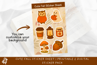 Cute Fall Sticker Sheet Graphic by Cre Art · Creative Fabrica