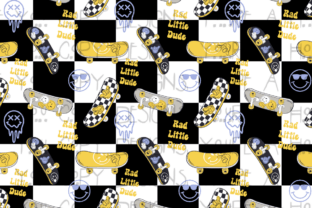 Seamless Rad Little Dude Pattern Graphic by Mi Sew Cute Graphics ...