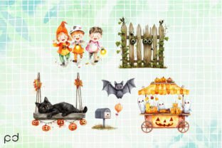 Spooky Cute Elements Collection Graphics Graphic by Padma.Design ...