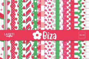 Summer Fruit Digital Paper Pack Graphic by lapeticrafter · Creative Fabrica