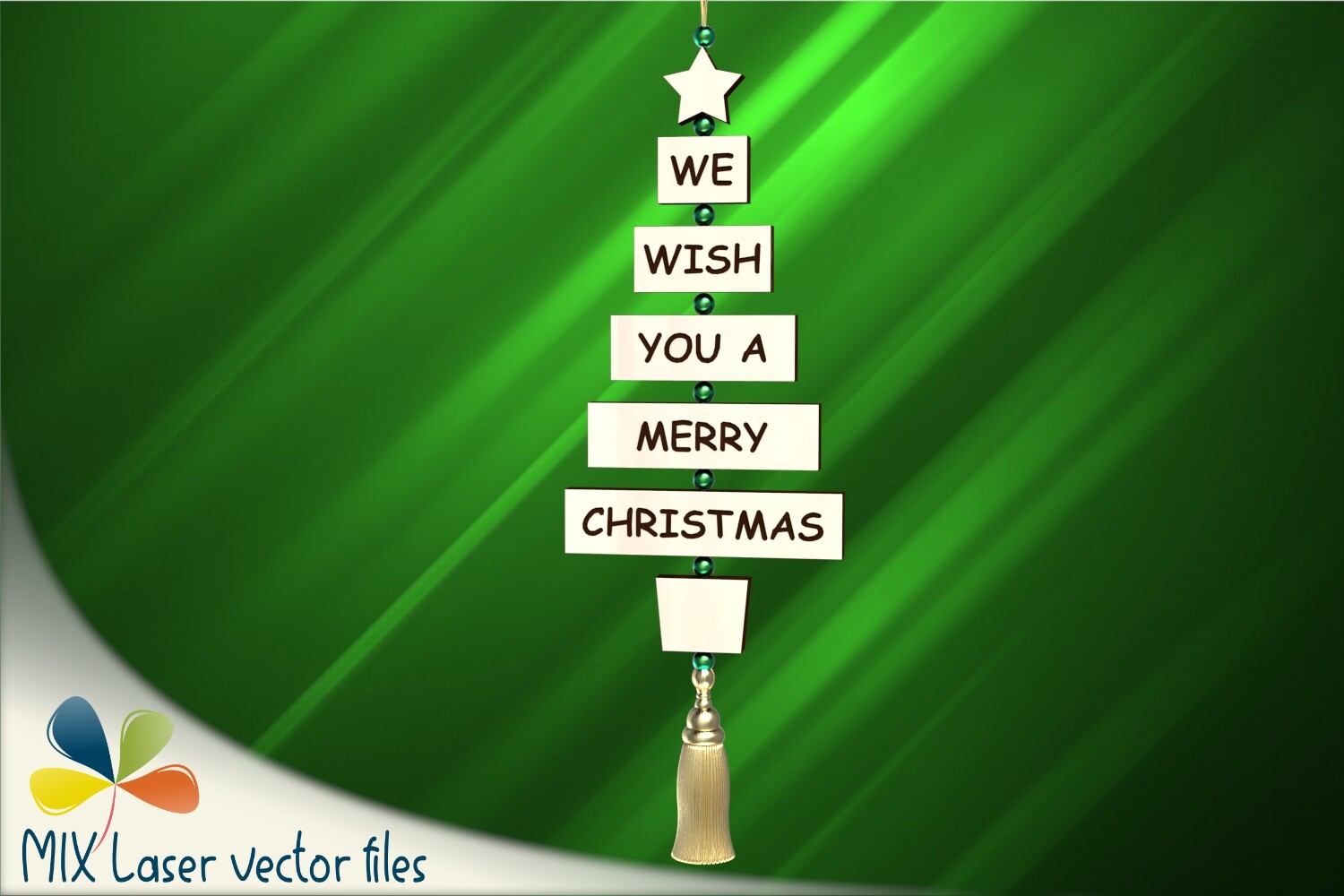 Layered Laser Cut Christmas Ornament · Creative Fabrica