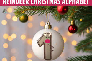 Reindeer Christmas Alphabet PNG Graphic by BDSign · Creative Fabrica