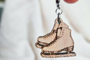 Ice Skate Earrings SVG · Creative Fabrica