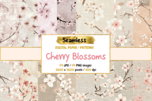 Cherry Blossoms Seamless Digital Paper Graphic by Wonders Artist ...
