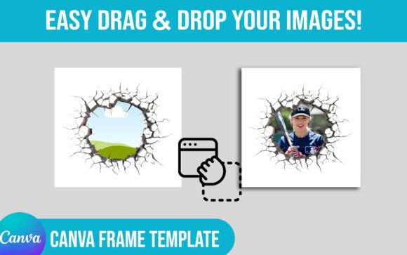 Rectangle Mouse Pad Canva Frame Template Graphic by join29design ...