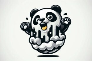 Creative Surreal Panda Graphic by Creativeguru · Creative Fabrica