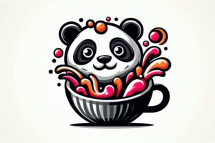 Creative Surreal Panda Graphic by Creativeguru · Creative Fabrica