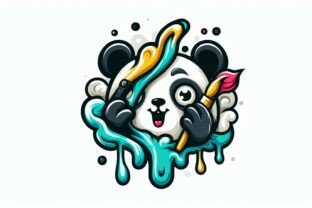 Creative Surreal Panda Graphic by Creativeguru · Creative Fabrica