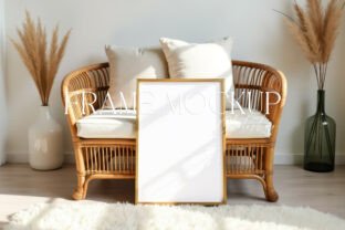 Boho Frame Mockup Print Art Graphic by MyMagicWorldArt · Creative Fabrica