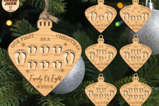 Laser Cut Ornament Set for Glowforge · Creative Fabrica