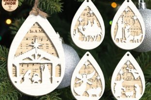 Nativity Christmas Ornament SVG · Creative Fabrica