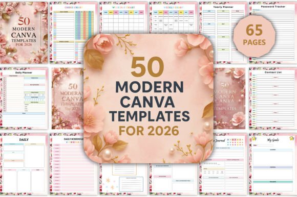 50 Modern Canva Templates for 2026 Graphic by munjixpro · Creative Fabrica