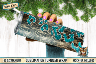 Woodgrain & Peekaboo Leopard Wrap Graphic by Alajoki Artistry ...