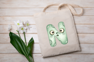 Zombie Alphabet Letters with Funny Faces Graphic by Hamees Store ...