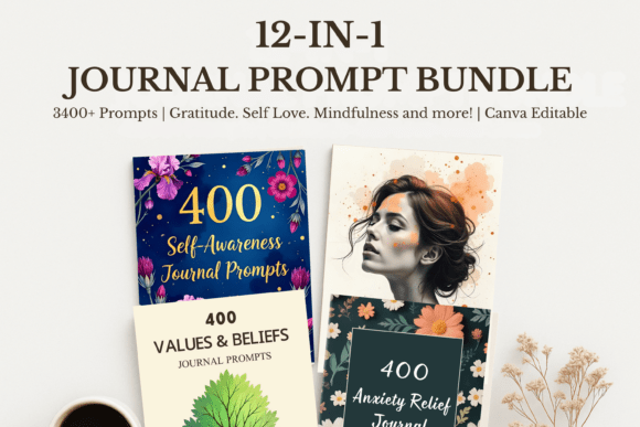 12-in-1 Mega Prompt Journal Bundle Graphic by Interior Creative ...
