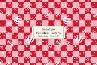 Christmas Gingham Seamless Pattern Graphic by Petite Crafts Studio ...