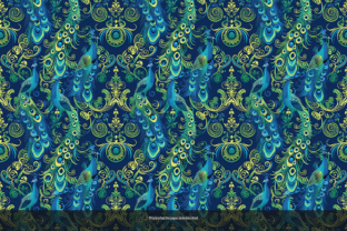 Elegant Peacock Digital Paper Bundle Graphic by Velvet.Sparrow ...