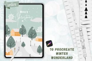 Procreate Stamps Winter Wonderland Brush Graphic by jenstrokeandstyle ...