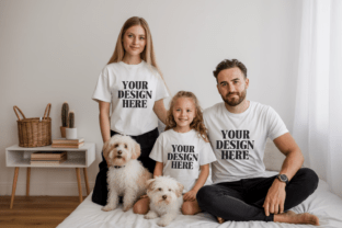 Matching Family BC3001 Group Mockups Graphic by Best POD Mockup ...