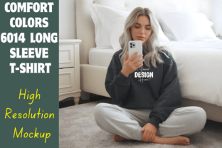 Comfort Colors 6014 Long Sleeve T-Shirt Graphic by Mockups Verse Pro ...