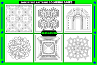 🌀 Satisfying Patterns Coloring Pages Graphic by BOSS DESIGN · Creative ...