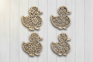 Rubber Duck Laser Cut SVG · Creative Fabrica