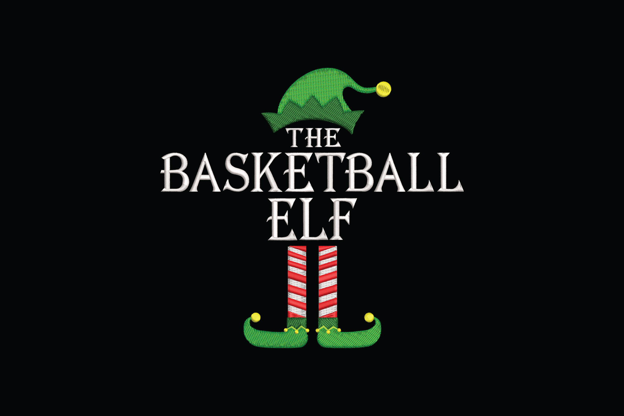 The Basketball Elf Christmas · Creative Fabrica