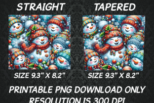Cute Snowman Family Winter Scene Tumbler Graphic by MOON CREATION ...