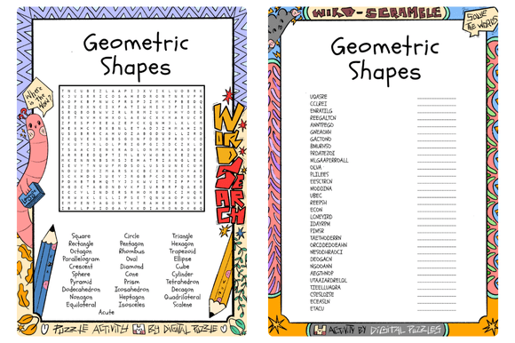 The US Constitution Word Search & Scramb Graphic by lapiiin art ...